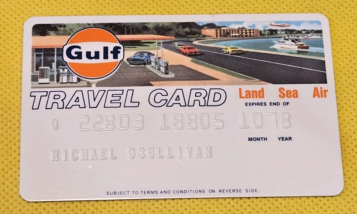 Gulf Travel Card ~ Credit Card ~ Expired 1978 ~ our cc2009 | eBay
