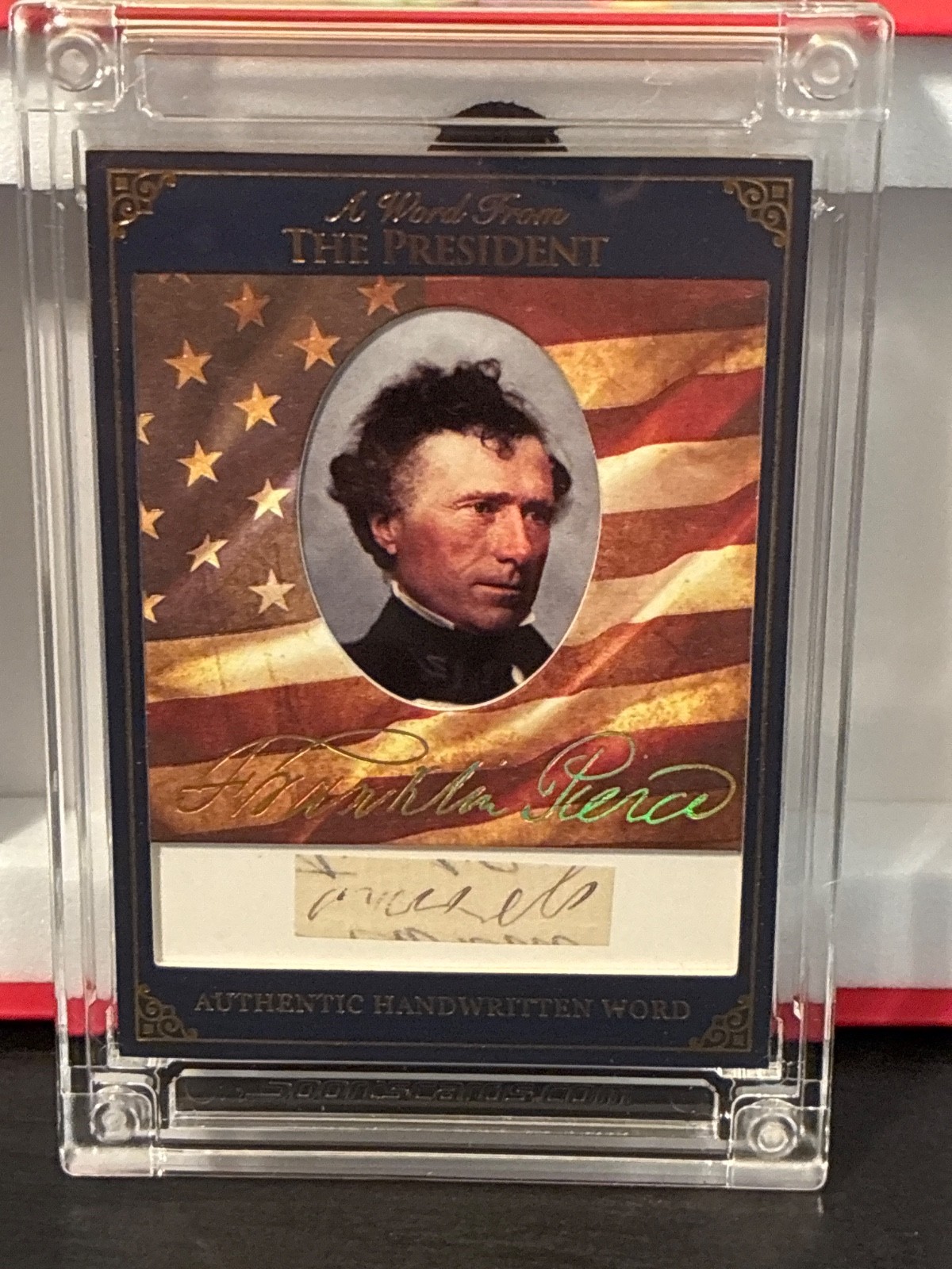 2025 A Word From POTUS Franklin Pierce AUTHENTIC Handwritten Word W ...