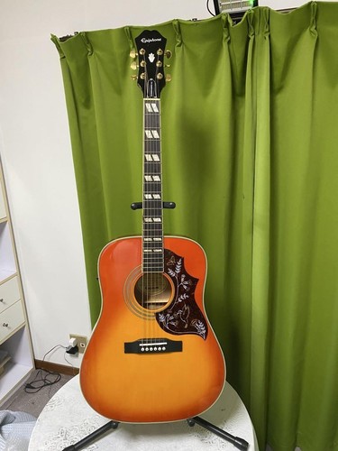 Superb Epiphone By Gibson Hummingbird Pro Acoustic Electric Guitar Good ...