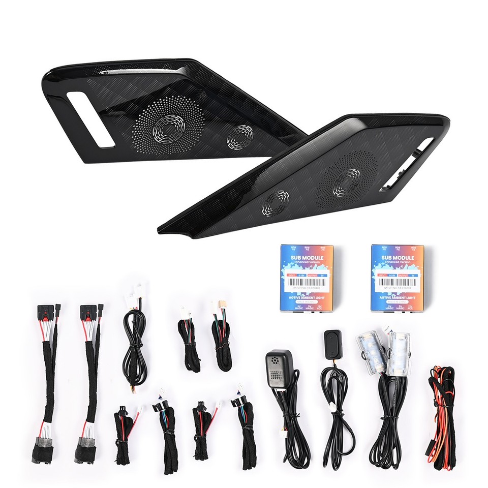 64 Colors RGB Interior Radio Ambient Lighting System For Corvette C8 ...