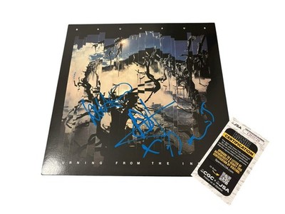 BAUHAUS SIGNED AUTOGRAPH BURNING FROM THE INSIDE VINYL LP DANIEL ASH +2 ...