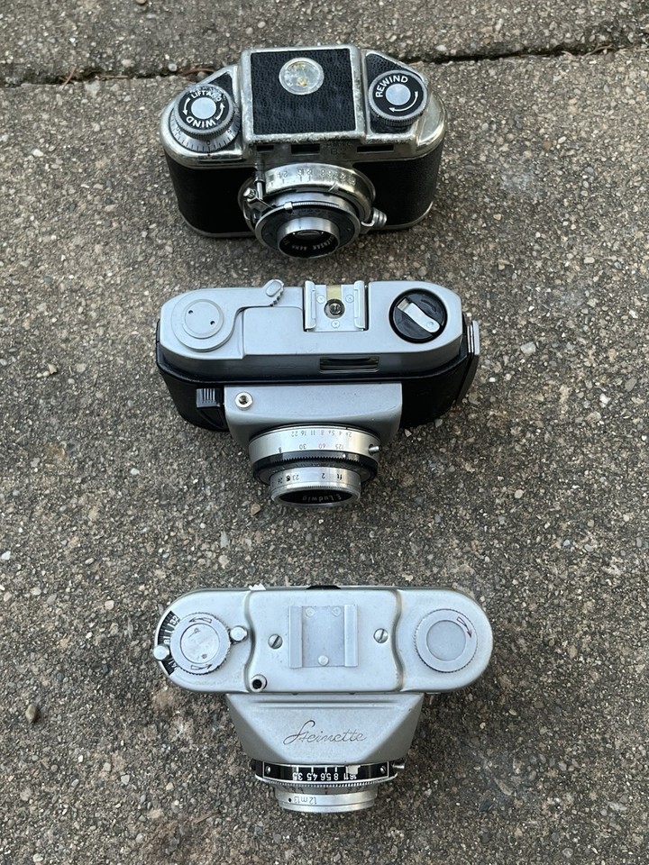 LOT Vintage 35mm Film Cameras Steiner Beier Bolsey Rangefinder Germany ...