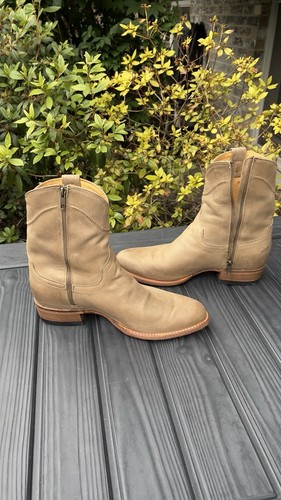 Tecovas - The Dean Side Zip Boots - Natural Men's 9.5D Western Cowboy ...