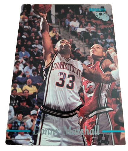 1995 Classic #37 Donny Marshall Rookie Connecticut Huskies Basketball ...