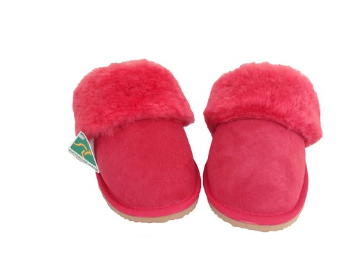 Australian Made Sheepskin Lady Scuffs Red Colour | eBay
