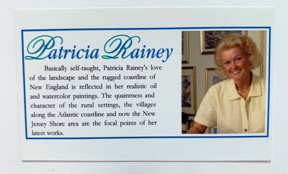 Patricia Rainey Watercolor Print Signed DBL Matted Wildberries Cape May ...