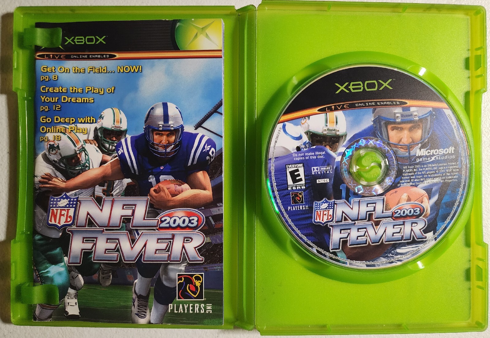 NFL Fever 2003 (Microsoft Xbox, 2002) Manual Included, Tested ...