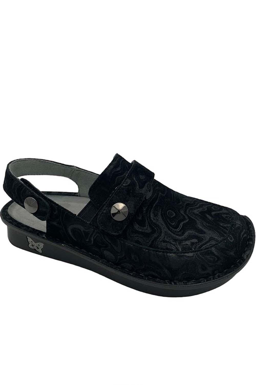 Alegria Leather Backstrap Clogs Farah Topography - Gem