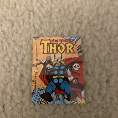 1986 Marvel Stickers #48 The Mighty Thor | eBay