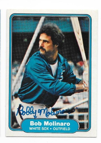 BOB MOLINARO 1982 FLEER AUTOGRAPHED SIGNED # 353 CHICAGO WHITE SOX | eBay