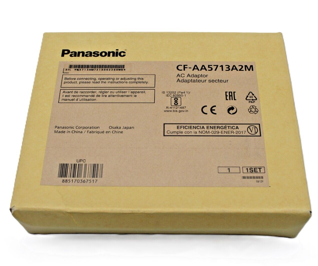 Panasonic Genuine AC ADAPTER CF-AA5713A2M, 110W 7.05A ORIGINAL BRAND ...