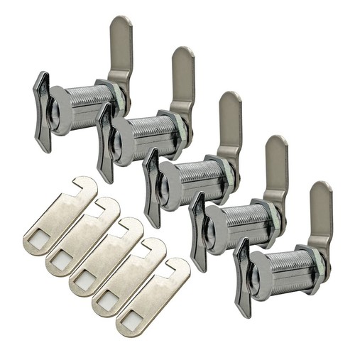 5 Packs Keyless Thumb Cam Lock Twist Latch for Cabinet Drawer Toolbox ...