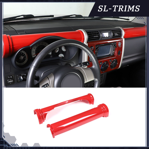 Red ABS For Toyota FJ Cruiser 07-22 Center Console Dashboard Panel ...