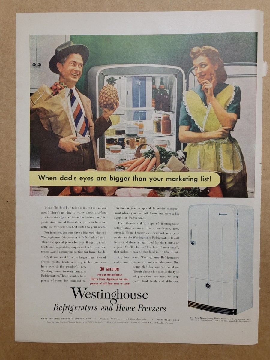 Vintage Refrigerator Ad Your Fridge Is Better Than The 1956 Frigidaire