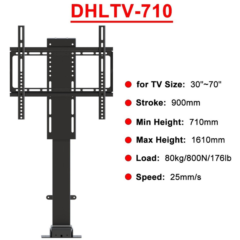 40~100in Electric TV Lifting 150cm Stroke 120kg Load Large LED ...