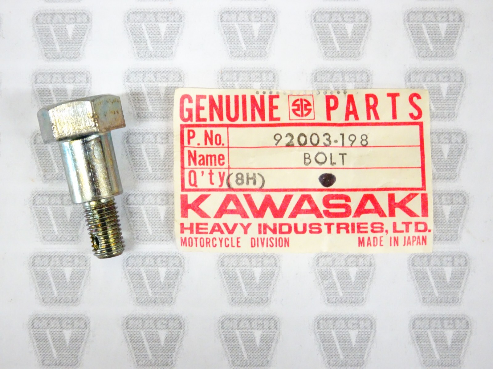 Kawasaki NOS NEW 92003-198 Bolt KZ KZ1000 LTD Police | eBay