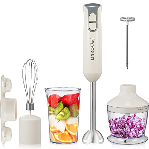 LINKChef Hand Blender Multi-Stick Blender Mixer Baby Food 6-in-1 Crush ...