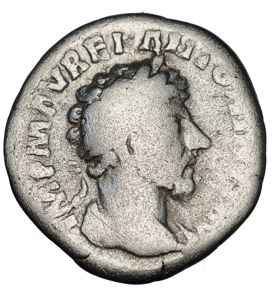 Ancient Roman Empire Coin Silver Denarius Marcus Aurelius 161 180 AD ...