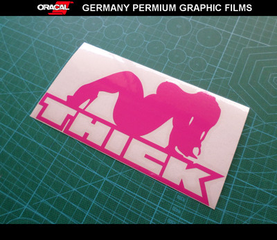 Fat Chick Sticker THICK Funny JDM Car Vinyl Decal | eBay Australia