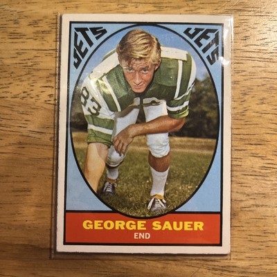 1967 Topps Football #101 George Sauer New York Jets | eBay