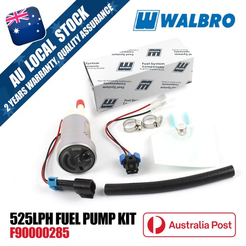 1X OEM Walbro 525lph Fuel Pump Kit F90000285 BA BF FG Falcon VE VZ ...