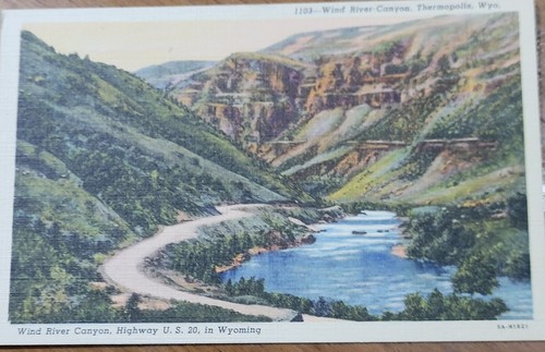 Vintage Wind River Canyon Thermopolis WY Postcard | eBay