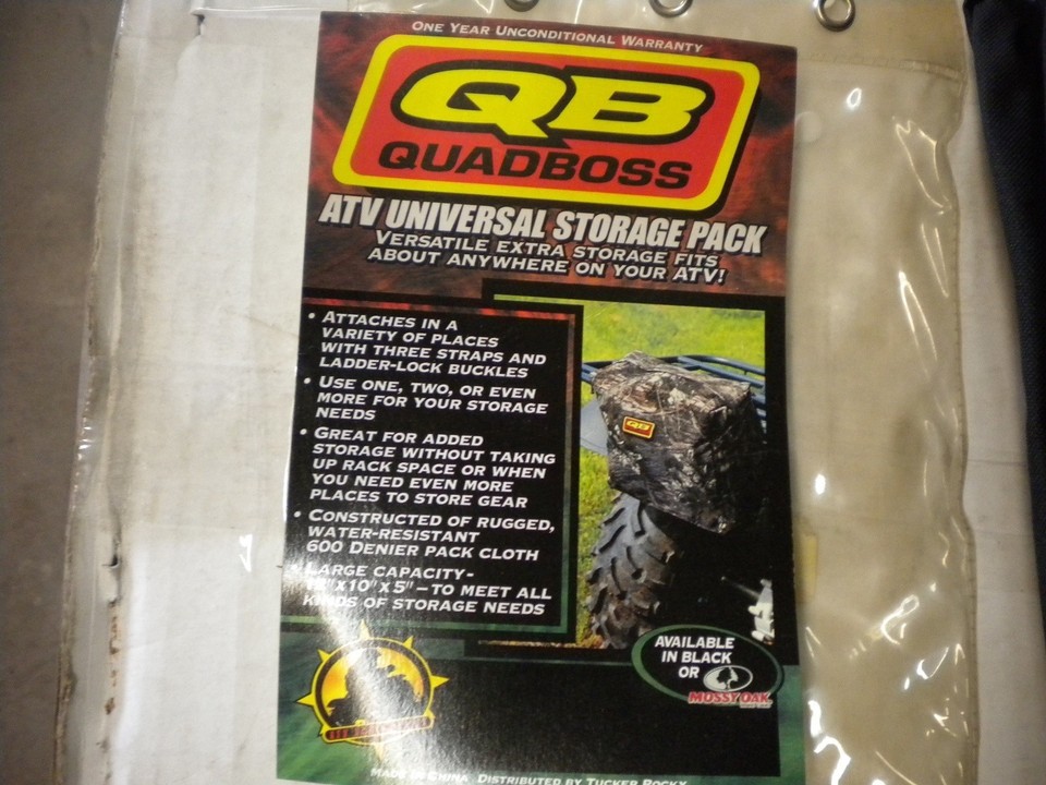 NOS QB QuadBoss ATV Rear Black Utility Pack (Fits all ATV's) 156552 | eBay