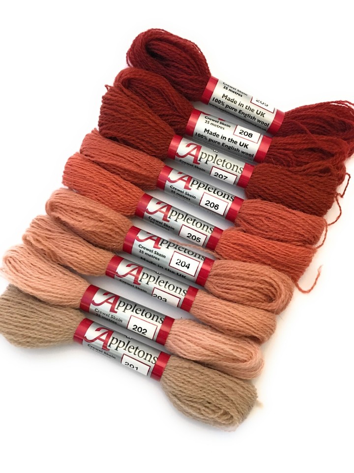 Sets of Appletons Wool Skeins Colour Range - Tapestry 4ply & Crewel ...