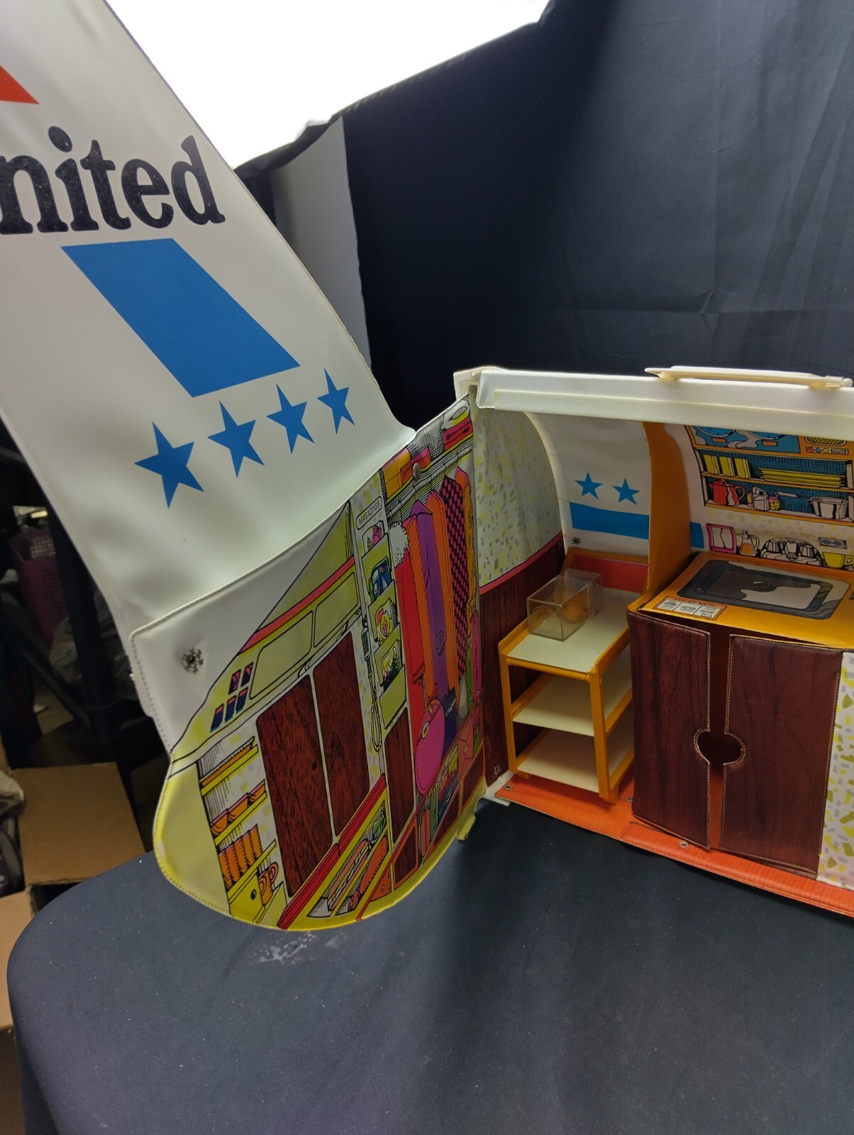 Vintage Mattel Barbie’s Friend Ship Airplane Jet Doll Plane United ...