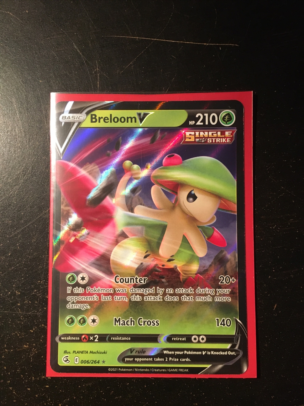 Pokémon TCG Breloom V Fusion Strike 006/264 Holo Ultra Rare | eBay
