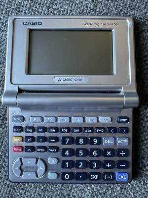 Casio FX-9860G Slim Graphing Calculator - Compact Size w/wear Working ...