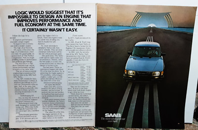 1982 Saab APC Turbo Car Original Print Ad 80s | eBay