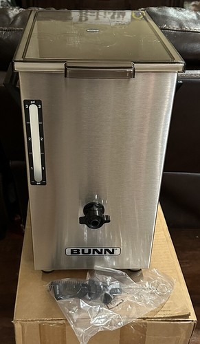 BUNN TD4 SQUARE ICED TEA DISPENSER W/ BREW-THRU LID 3 GALLON | eBay