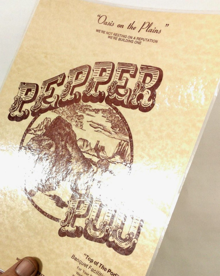 1970's Vintage LAMINATED Breakfast Menu PEPPER POD RESTAURANT & LOUNGE ...