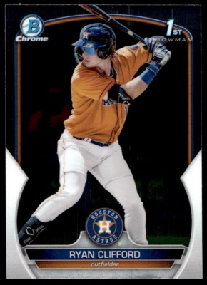 2023 Bowman Chrome Prospects Ryan Clifford Rookie D1 Houston Astros # ...