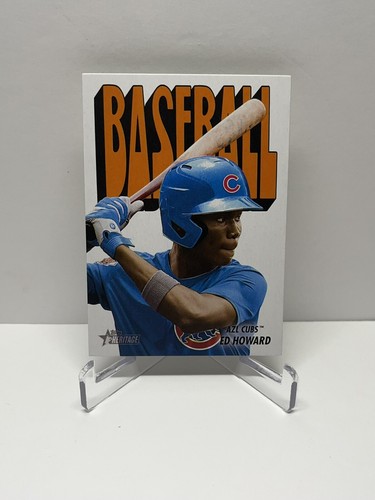 ED HOWARD 2021 Topps Heritage Minor 1972 Pack Cover Card AZL Cubs ...