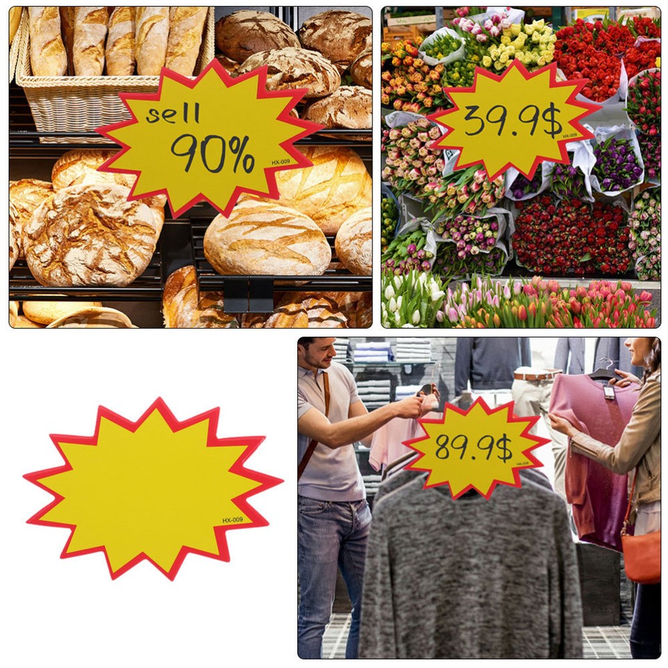 1200 pcs Price Labels Supermarket Price Tags Retail Price Signs Paper ...