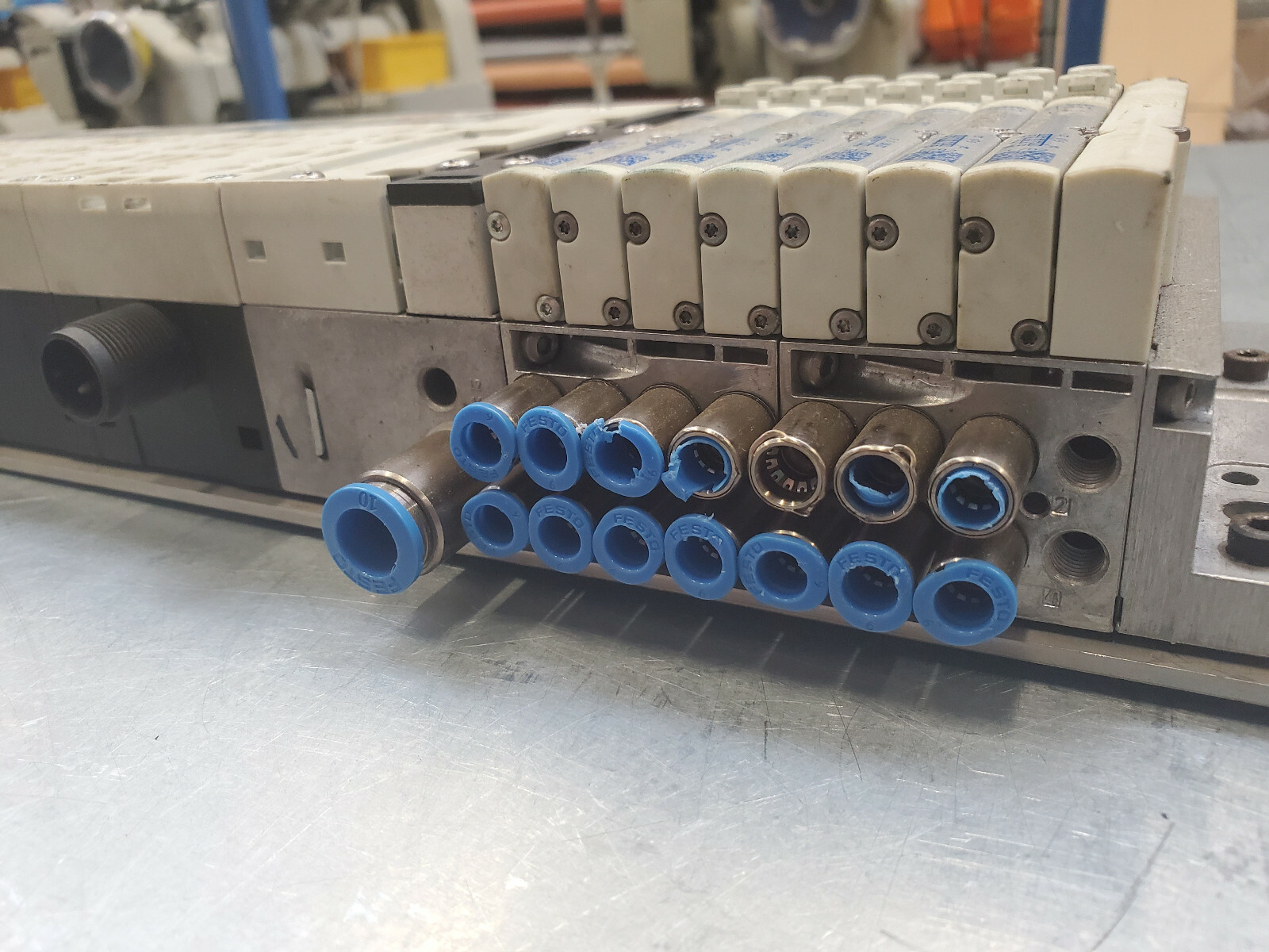 FESTO CPX FB13 COMPLETE PLC PNEUMATIC AIR SEQUENCING VALVES MANIFOLD ...