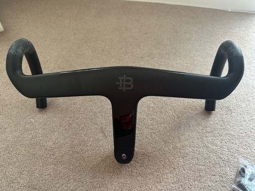 Black Inc Carbon Fiber Integrated Aero Handlebars 38x120 | eBay UK