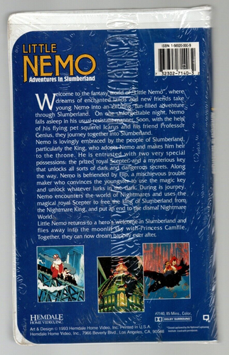 Little Nemo - Adventures in Slumberland (VHS) for sale online | eBay