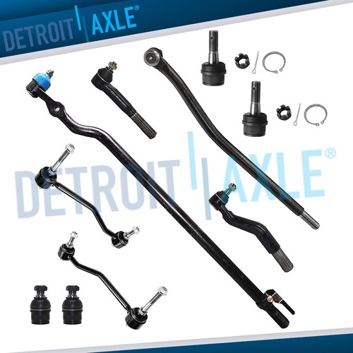 10pc Front Drag Link Tie Rod Ball Joints Ford Excursion F-250 Super ...