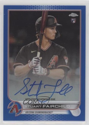 2022 Topps Chrome - Rookie Autographs Blue Refractor #RA-SF Stuart ...