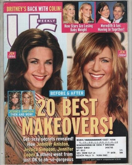 US Weekly Magazine April 5, 2004 JENNIFER ANISTON COVER | eBay