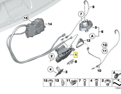 1 Rear Trunk Lid Lock Latch Actuator Motor for BMW F01 F07 GT F10 F31 ...