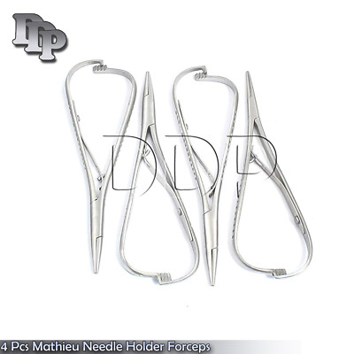 4 PIECES OF MATHIEU NEEDLE HOLDER 7", Instruments | eBay