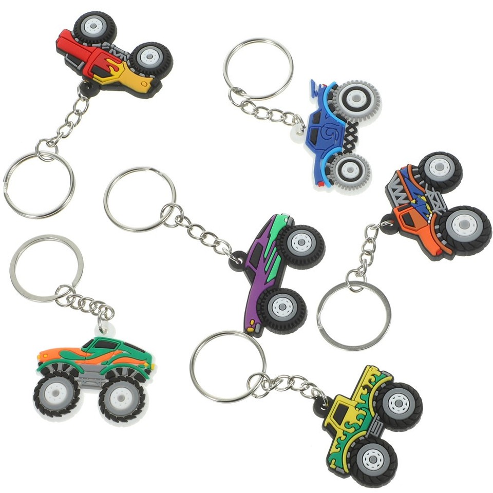 6 Pcs Cartoon Character Key Chains Stylish Keychain for Girls Trucks ...