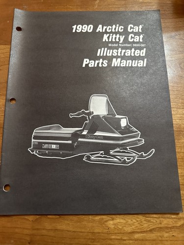 1990 ARCTIC CAT SNOWMOBILE KITTY CAT ILLUSTRATED PARTS MANUAL p/n 2254 ...