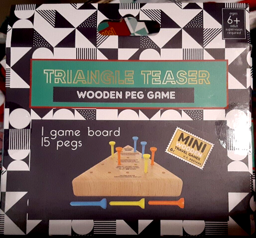 Triangle Teaser Peg Game Classic Ages 6+ | eBay