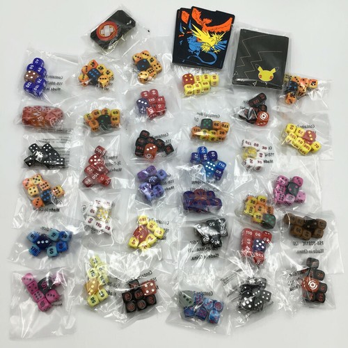 Pokemon ETB Dice Lot 32 Packs + Other Small Accessories Elite Trainer ...