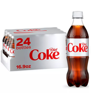 Diet Coke – Crisp & Refreshing Zero-Calorie Soda, 16.9 fl oz Bottles ...